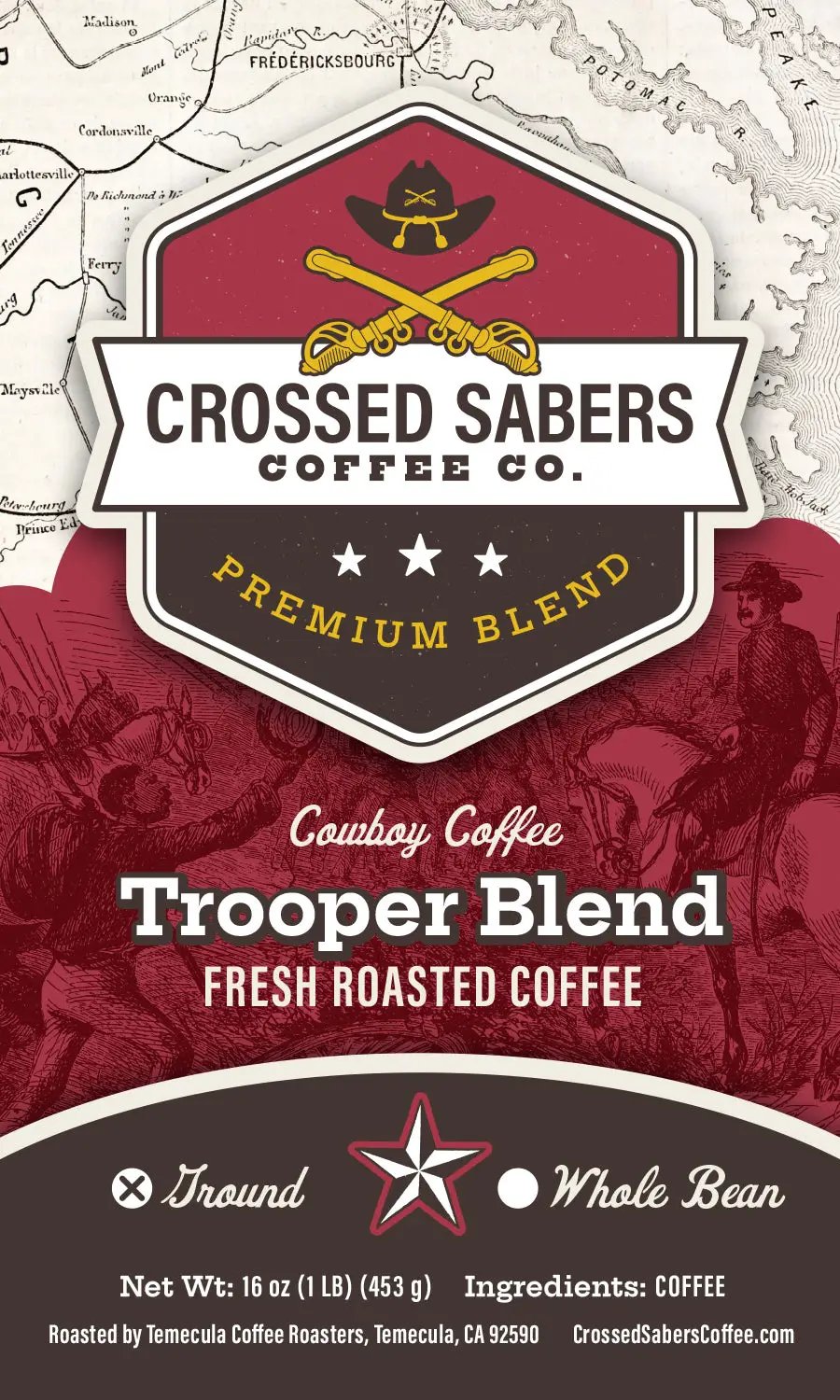 Buy Trooper Blend Coffee - Crossed Sabers Coffee Co.
